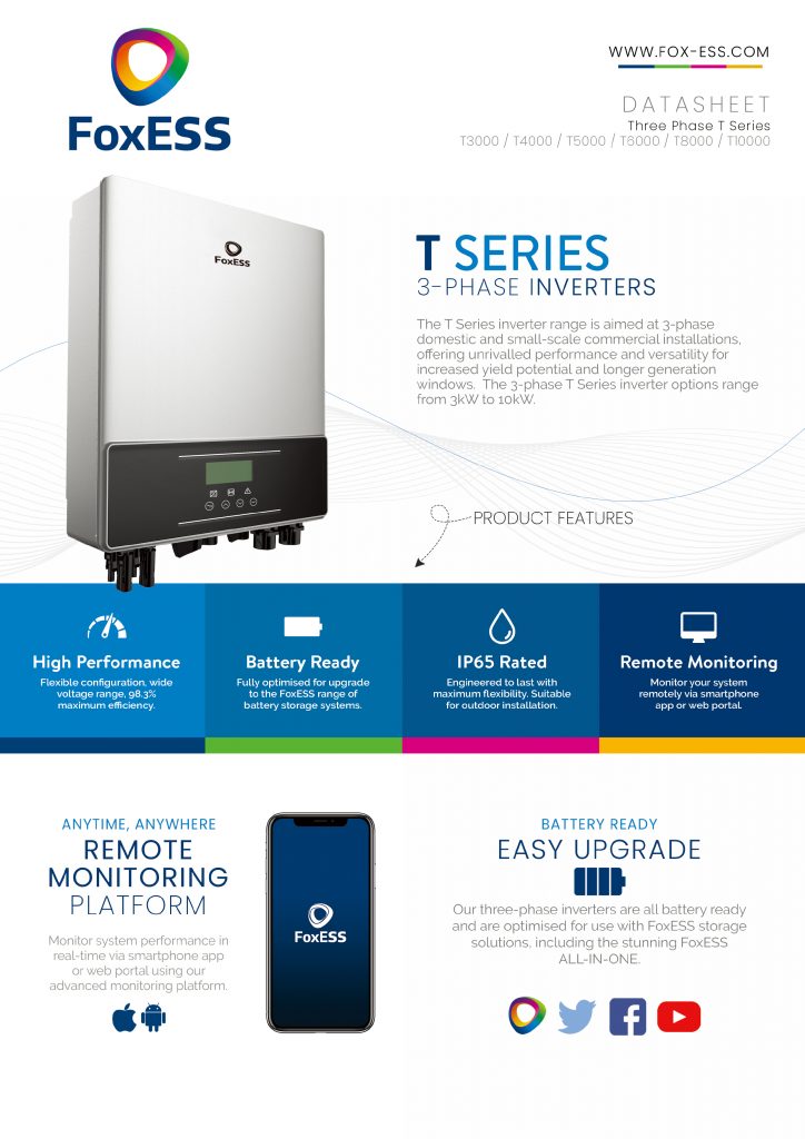 FOXESS T4000 – T10000 – A Plus Eco